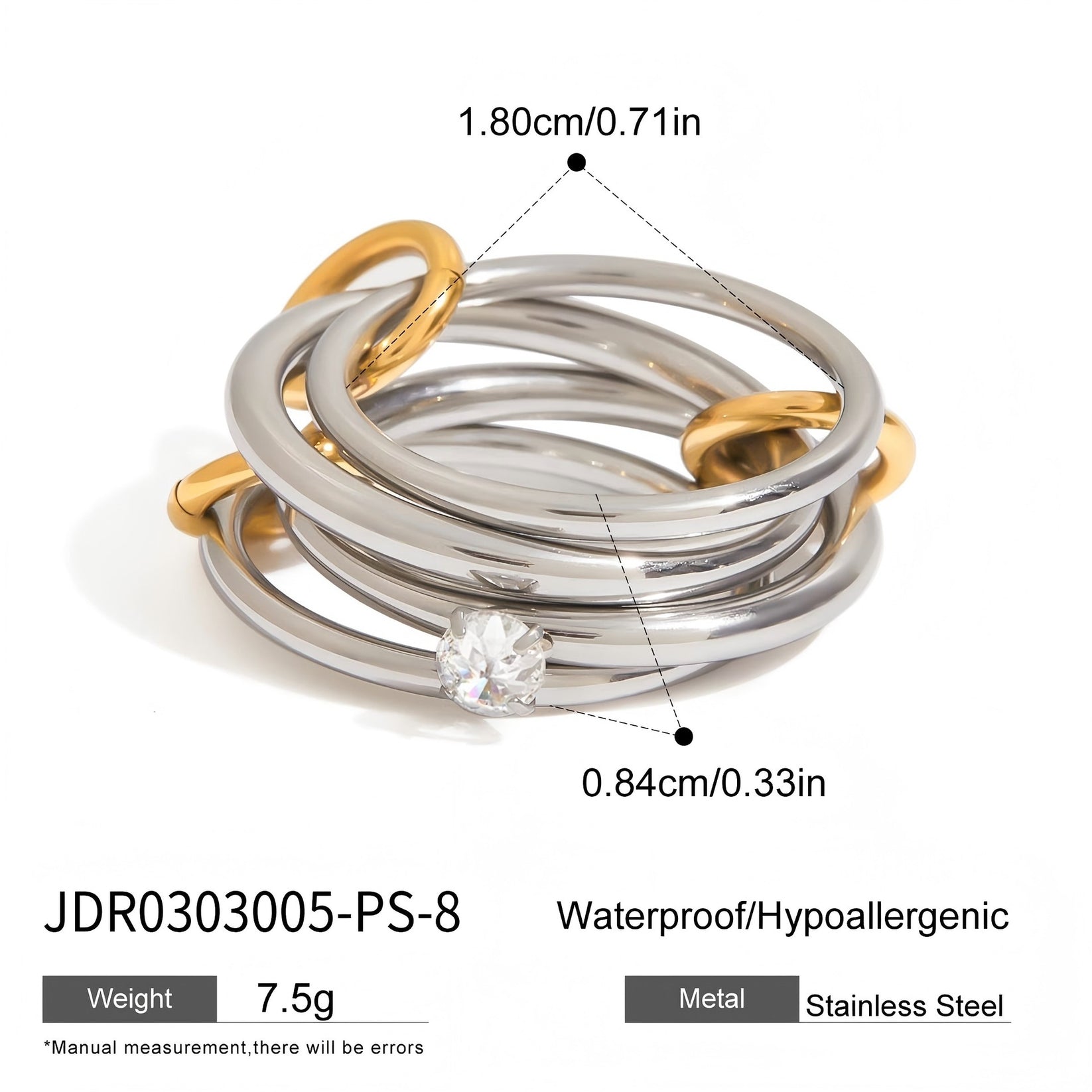 Metallic Harmony Rings – Xxessories