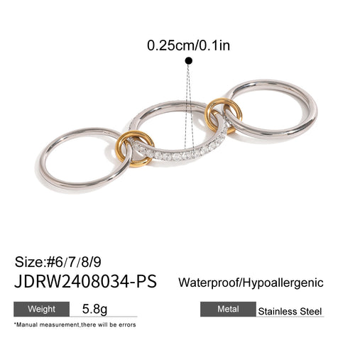 Metallic Harmony Rings – Xxessories