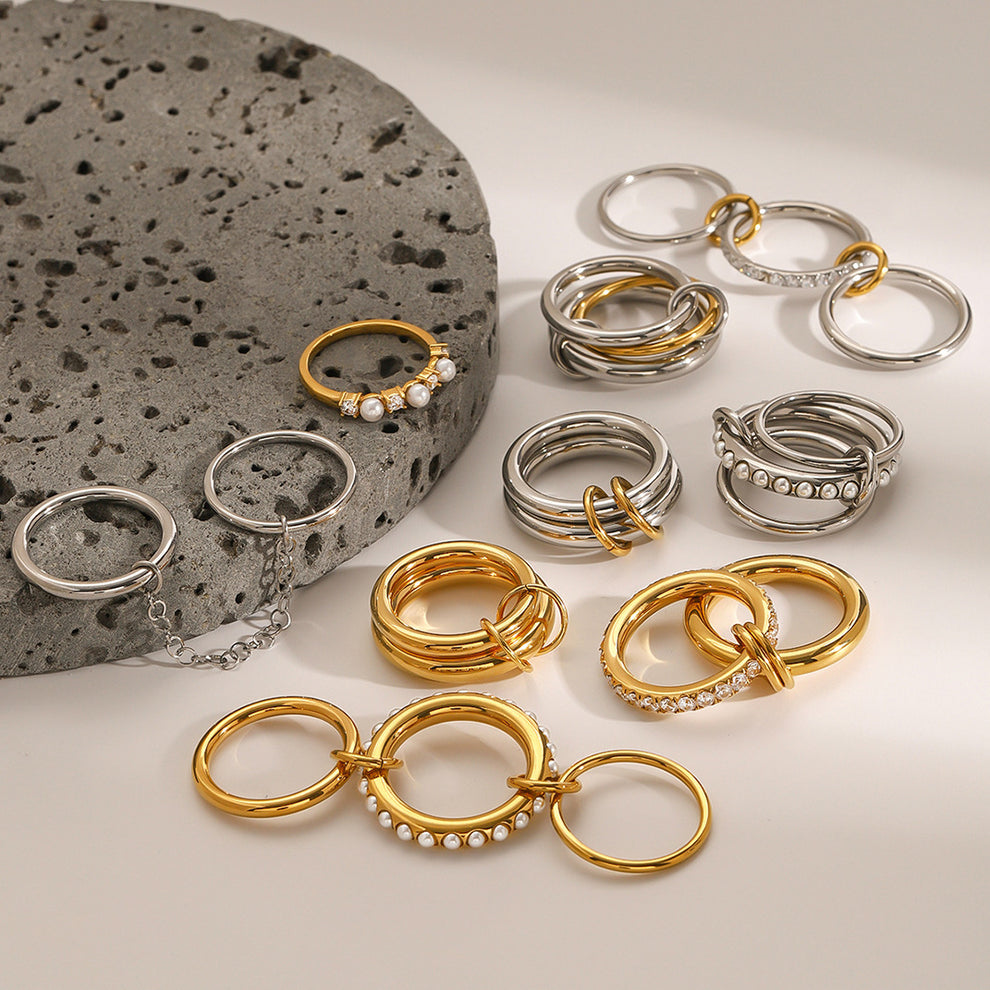 Metallic Harmony Rings – Xxessories